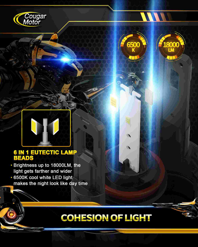 H11 Led Headlight Bulbs | Led Bulbs For Car | Cougar Motor – cougar motor