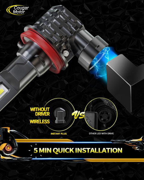 H11 Led Headlight Bulbs | Led Bulbs For Car | Cougar Motor – cougar motor