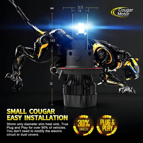 H13 Led Headlight Bulbs | X-Small Led Bulbs | Cougar Motor – cougar motor